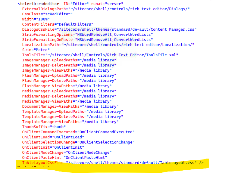 Rich Text Editor Table Custom Styles – Sitecore Overflow